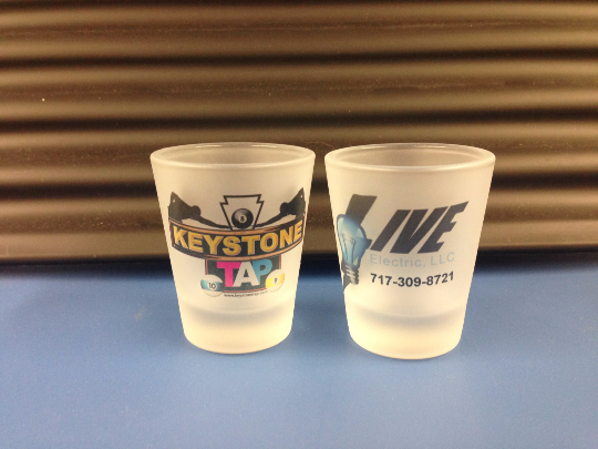 Personalized Frosted Shot Glass - Design Your Own – Wicked Stickerz Fun ...